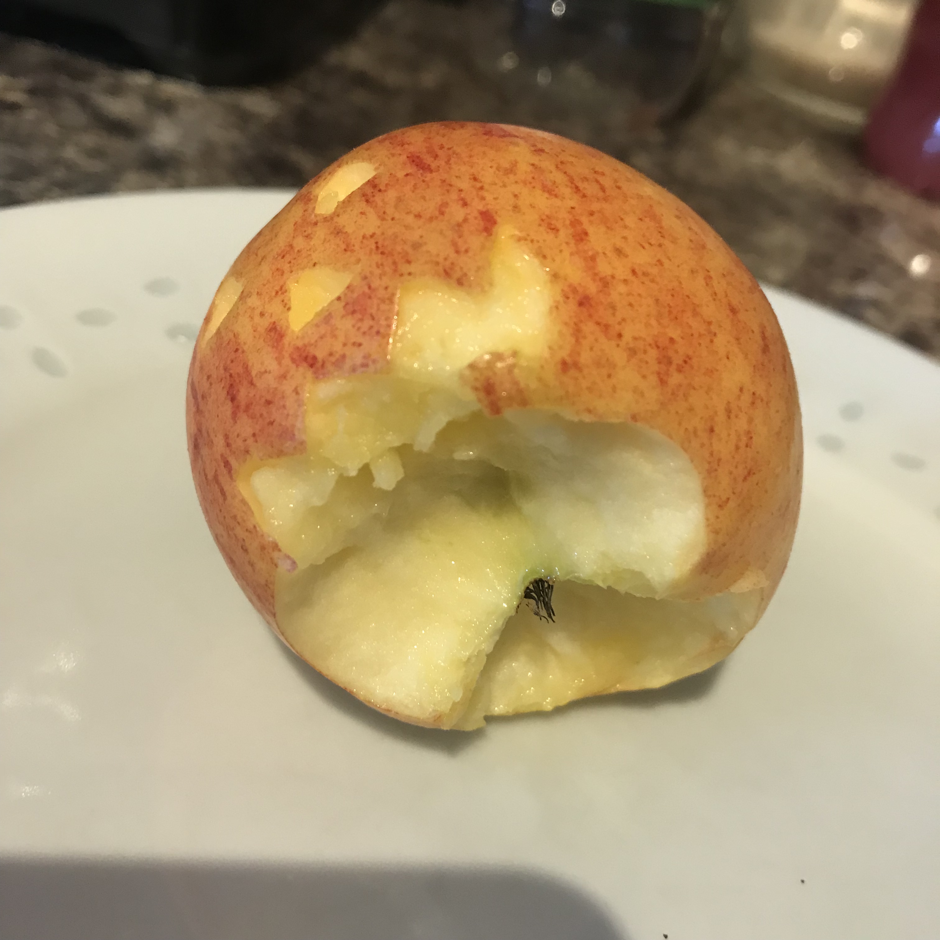 Spooky zero-waste tip: upside down apples | Hecked Dot Com
